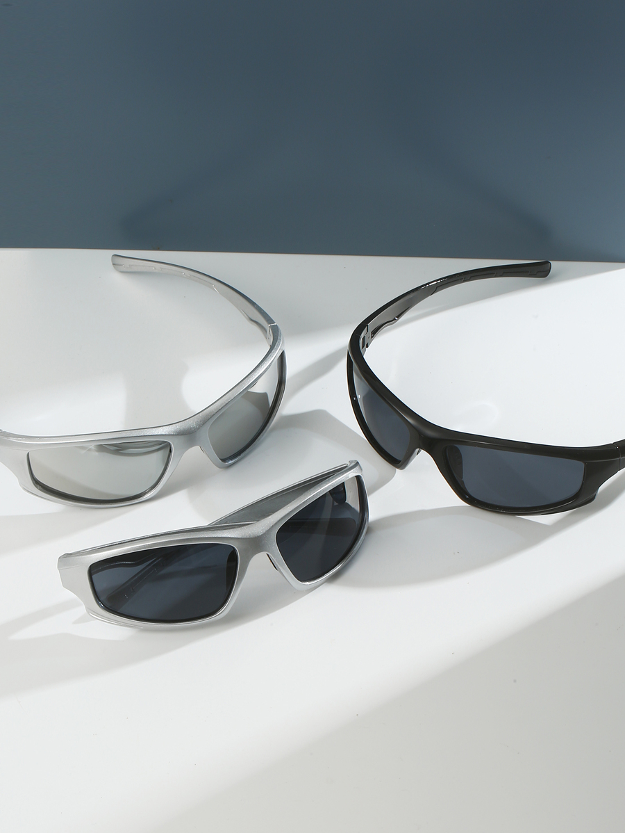 3pcs Y2K Plastic Aviator Frame Sports Street Style Decoration Fashion ...