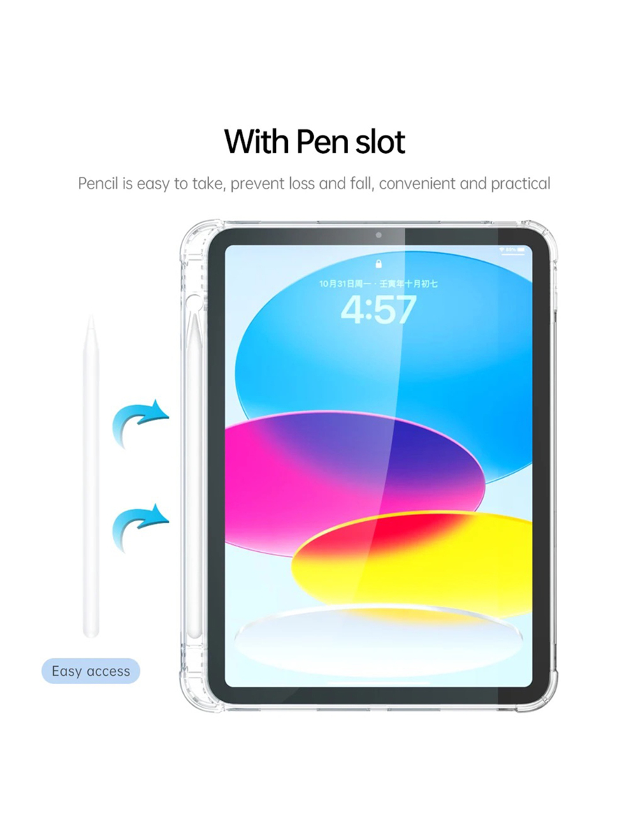 Funda transparente compatible con el iPad de 9.ª generación/iPad de 10 ...