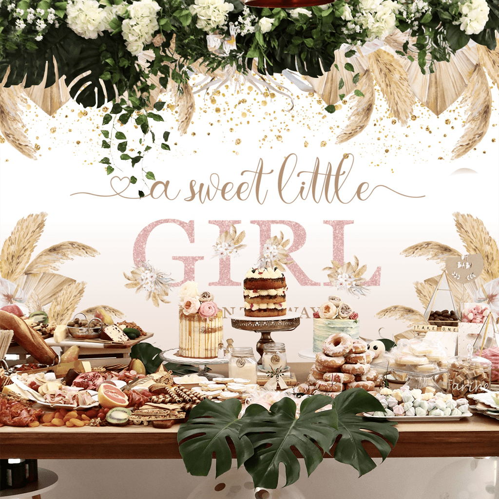 7x5ft Boho Baby Shower Backdrop for Girl | SHEIN USA