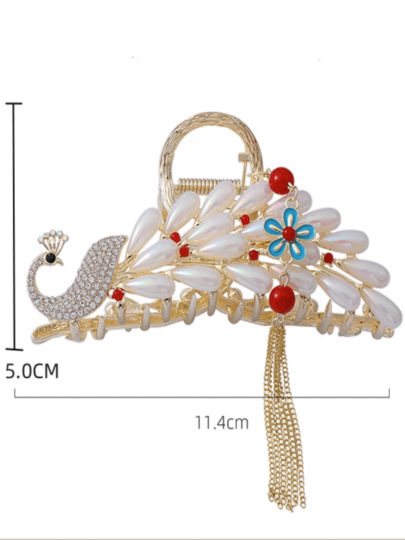 Rhinestone & Flower Decor Hair Claw | SHEIN USA