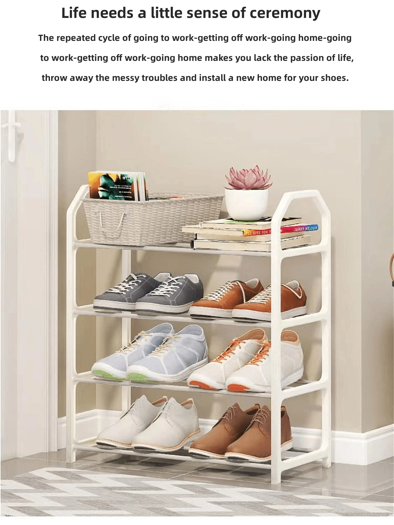 1pc 4 Layer Shoe Storage Rack | SHEIN USA