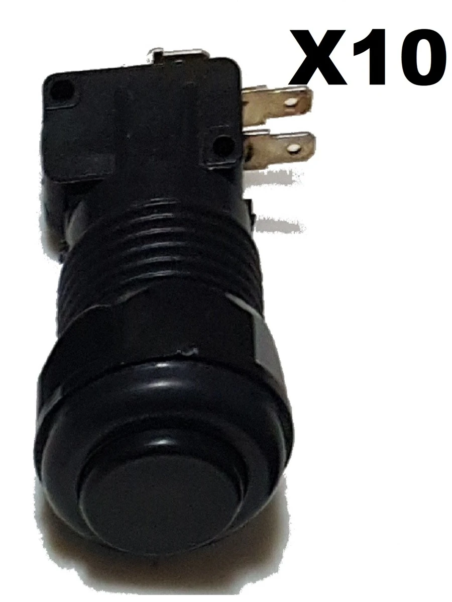 10 National Arcade Buttons With Microswitch For Video Game Machines ...