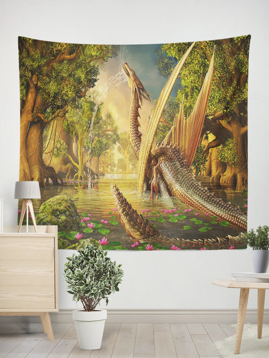 Landscape Print Tapestry | SHEIN USA