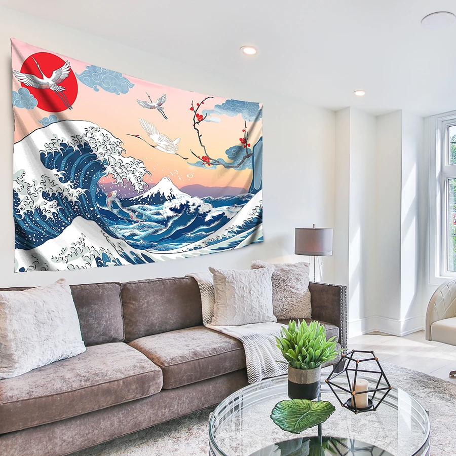 Wave Pattern Tapestry | SHEIN USA