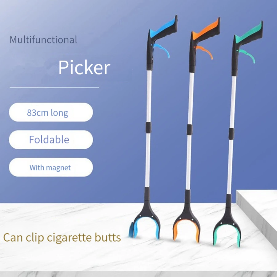 Foldable Litter Reacher Picker Pick Up Tools Gripper Extender Grabber ...