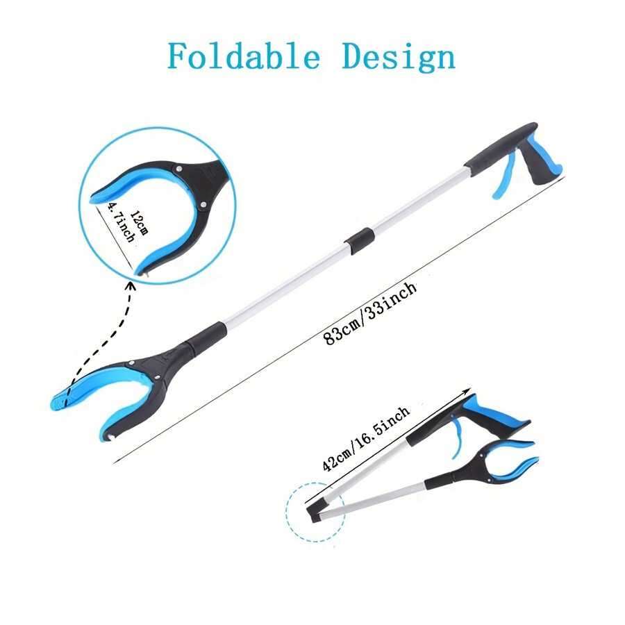 Foldable Litter Reacher Picker Pick Up Tools Gripper Extender Grabber ...