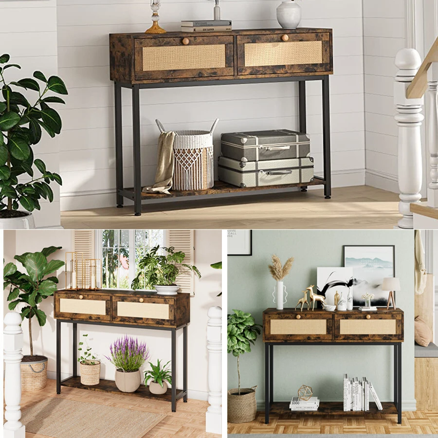 Farmhouse Console Table, Vanity Table, French Country Console Table ...