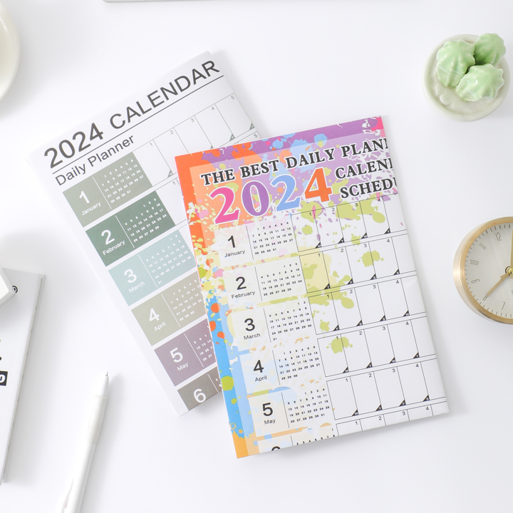Vintage Style 365 Days Calendar 2024 Annual Plan Sheet In One Piece | SHEIN