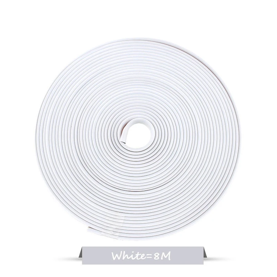 1pc White 8M/ Roll Car Vehicle Color Wheel Rims Protectors Decor Strip ...