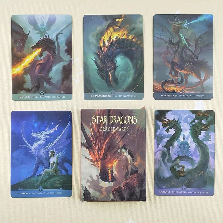 New English Cards Star Dragons Oracle Card 33 Cards/Set All Sorts of ...