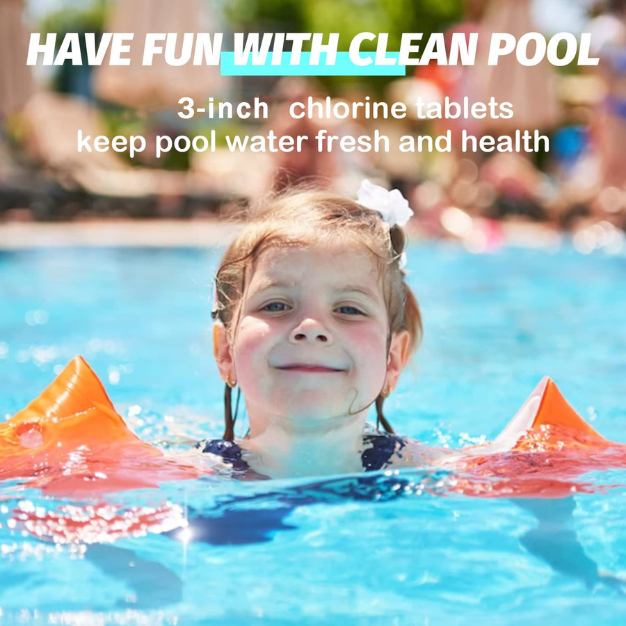 LISUEYNE 3 Inch Stabilized Chlorine Tablets,Long Lasting Chlorinating ...