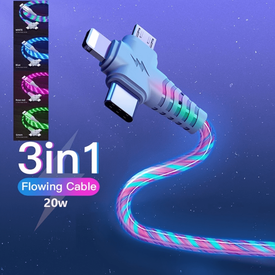 Charge All Your Devices with One Cable: 3-in-1 Streamer Charging Cable ...