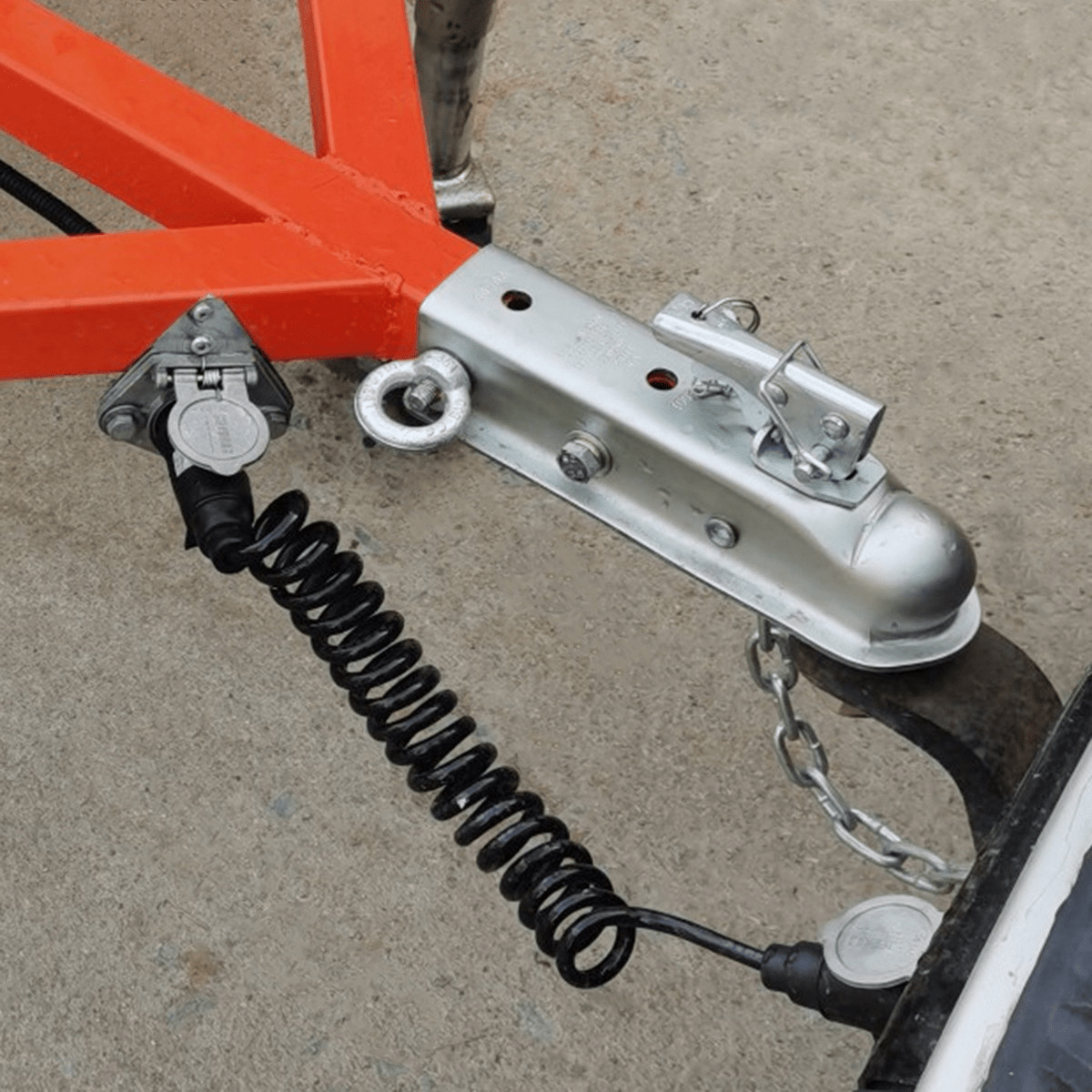 Trailer Coupler 2 X 2 Inch Hitch Ball Coupling Straight Tongue 3500 Lbs ...