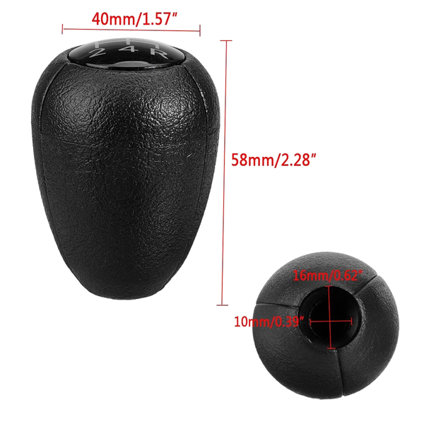 5 Speed Manual Gear Shift Knob Shifter Lever Handle Gear Stick Head for ...