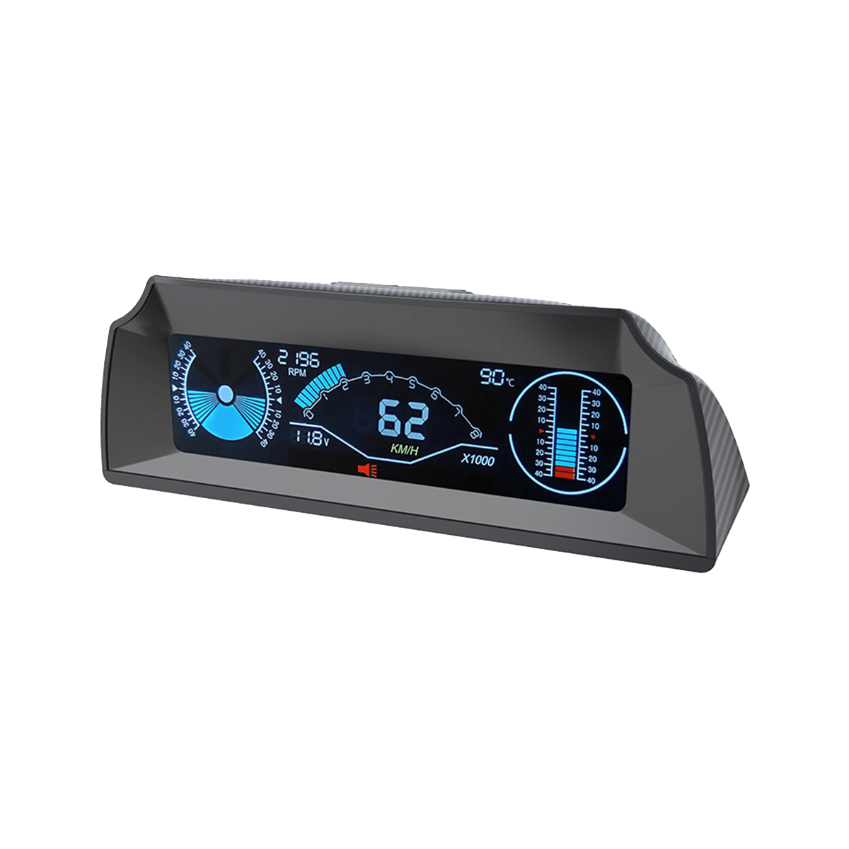 X90 On-Board Computer Display OBD2 Car Speedometer OBD Gauge with Tilt ...