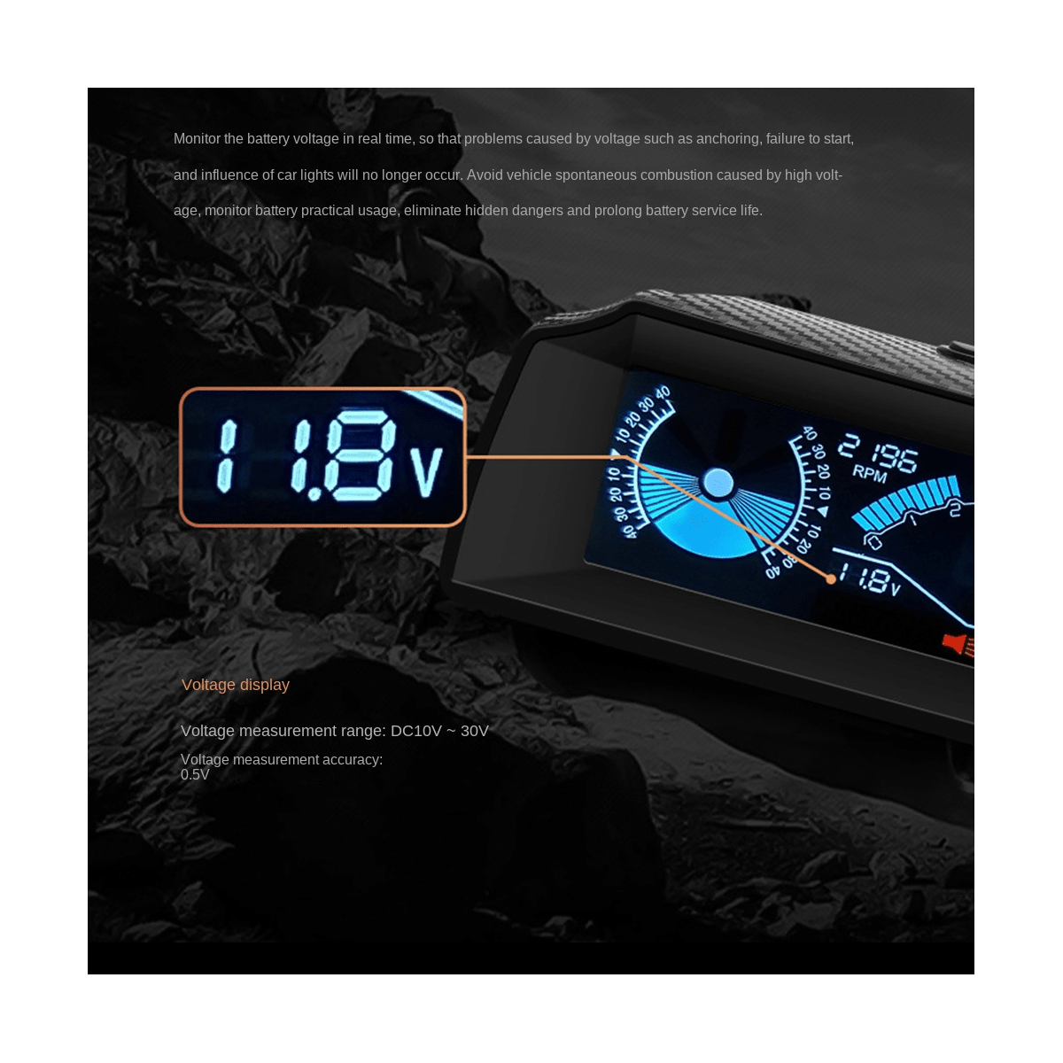 X90 On-Board Computer Display OBD2 Car Speedometer OBD Gauge with Tilt ...