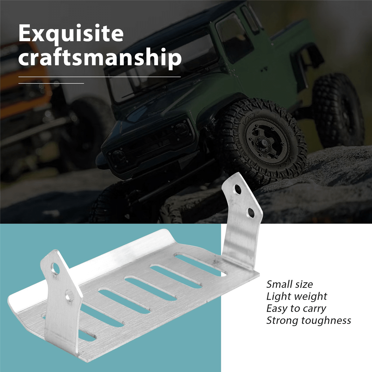 Stainless Steel Chassis Armor Axle Protector Skid Plate for Vanquish ...