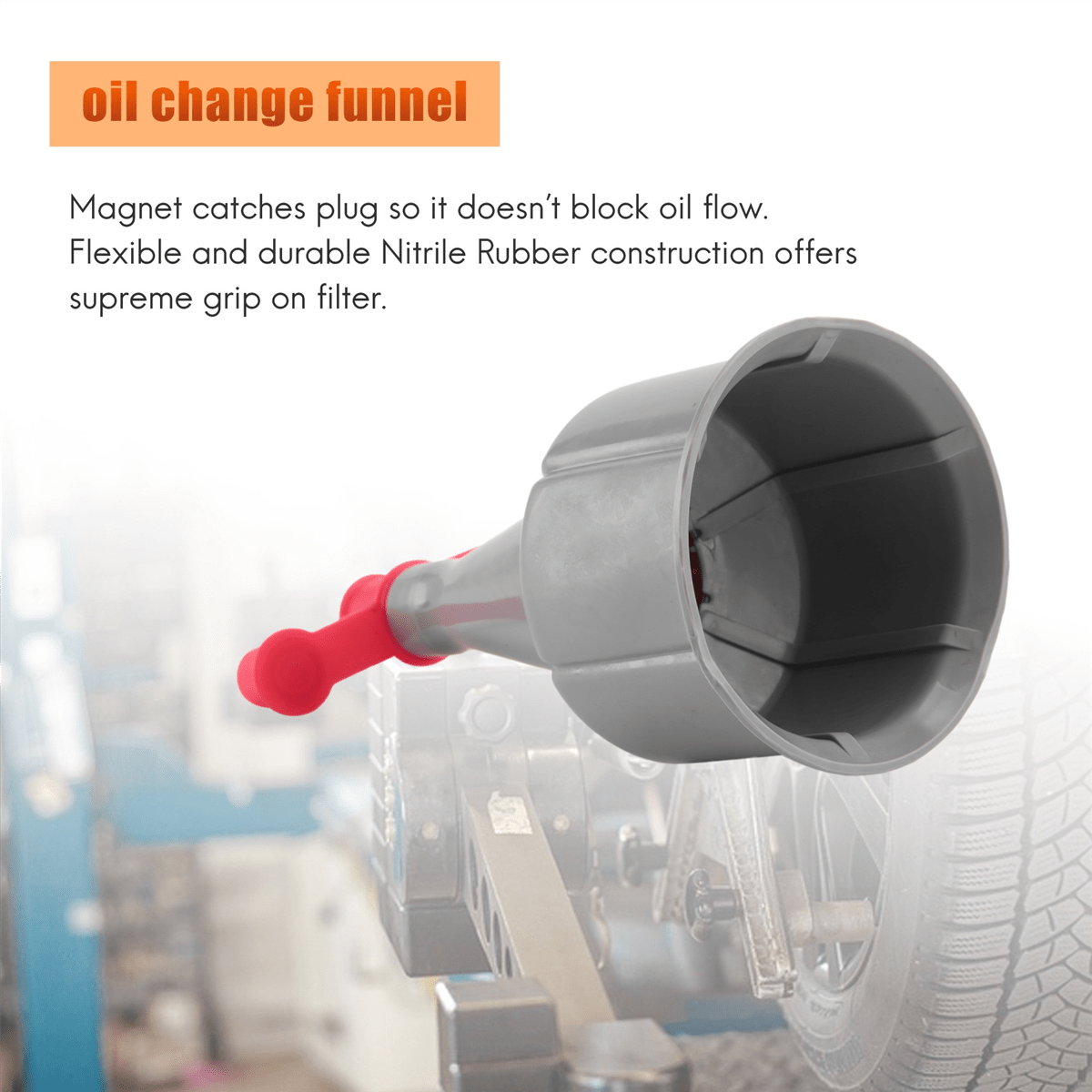 Car Magnetic Oil Drain Funnel 3 in 1 Anti Spill Filter Tool Spill Free ...