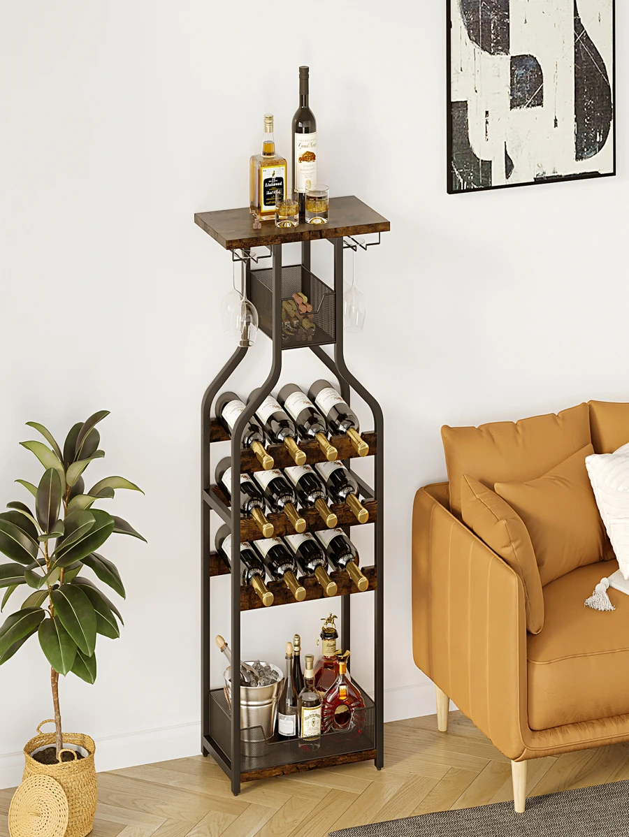 Wine Rack Freestanding Floor,Metal Wine Rack Wine Bottle Holders Stands ...