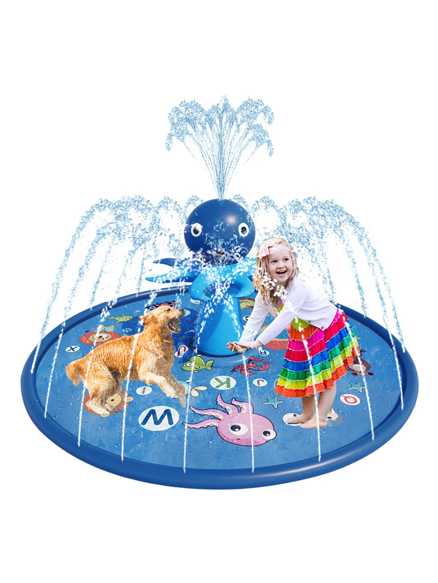 Sprinkler For Kids - Octopus Sprinkler Splash Mat 67", Kids Pool ...