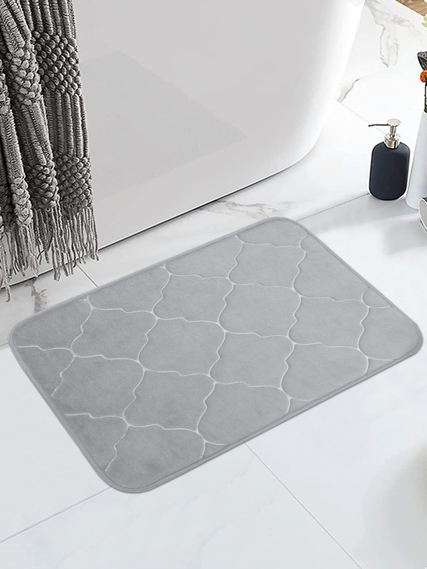 1pc Light Grey Anti-slip Bath Rug | SHEIN USA