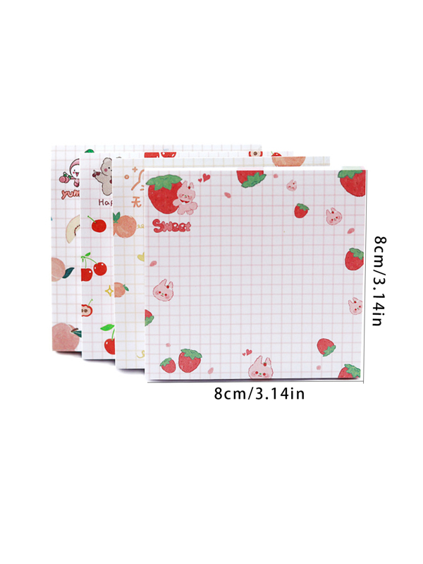 4pcs 320 pages of ins, Japan and South Korea cartoon creative post-it ...