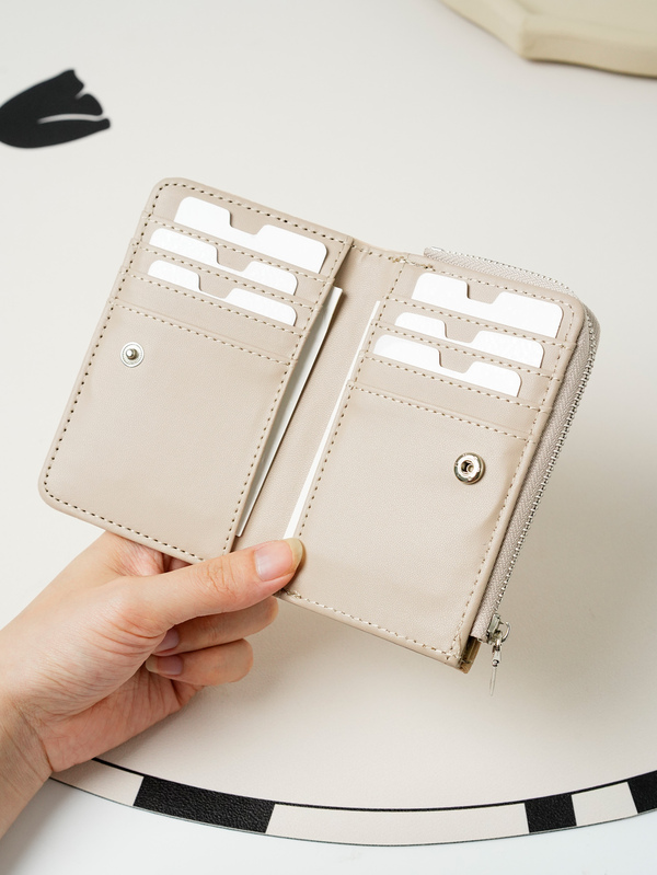 Classic Clean Color Crocodile Pattern Long Wallet | SHEIN USA