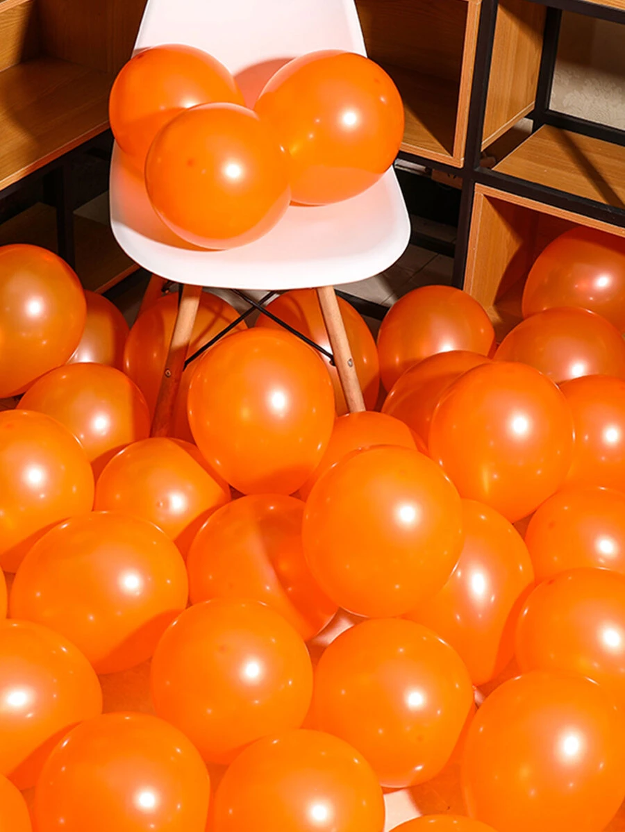 10pcs 10-inch Pearl Orange Party Balloons | SHEIN USA