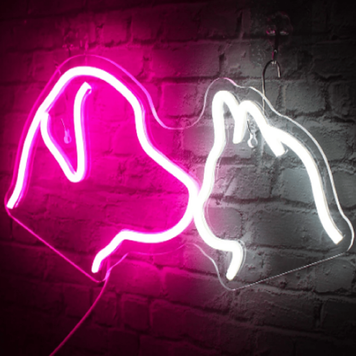 Cat & Dog Led Neon Light Sign Pet Shop Wall Decor Home Room Pet Salon ...