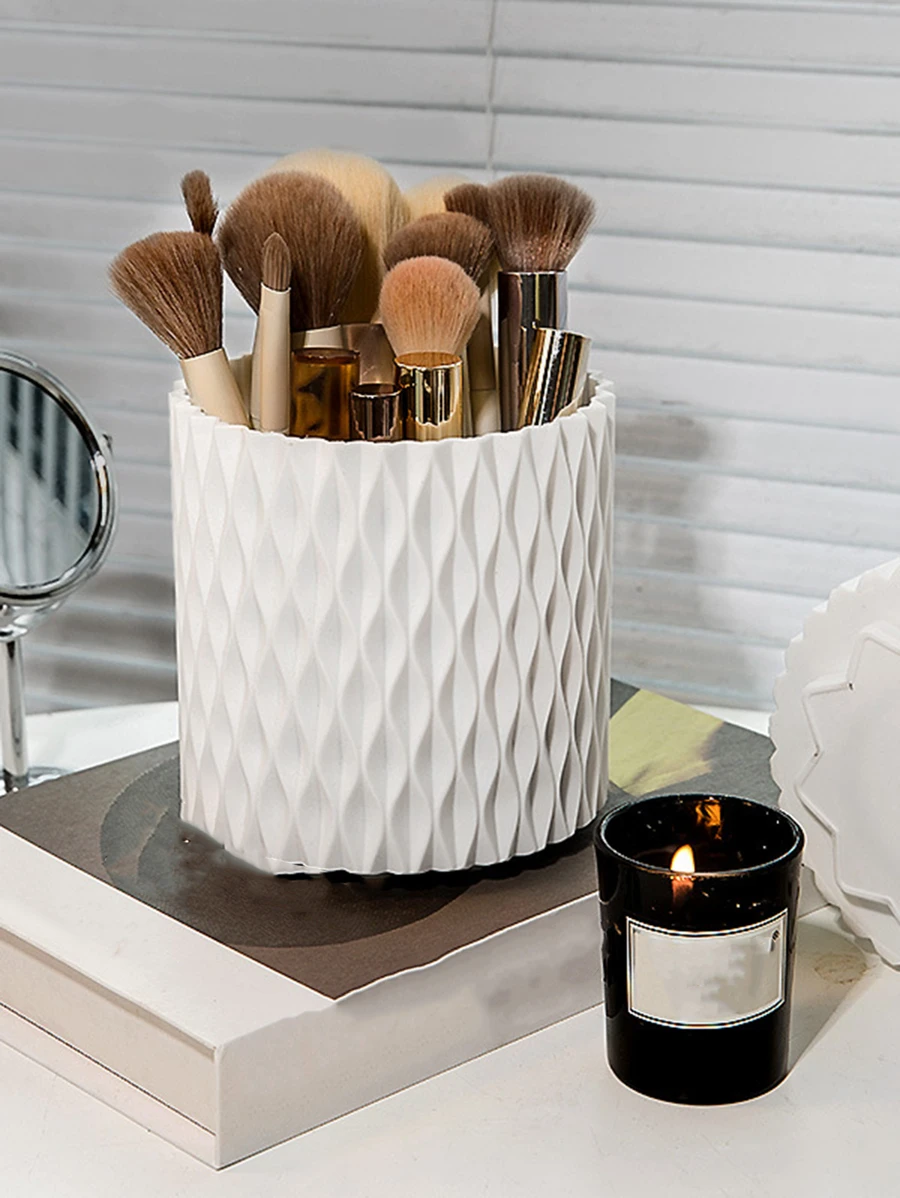 Cosmetic Storage Box,1Pc Desktop Makeup Organizer Box Cosmetic Brush ...