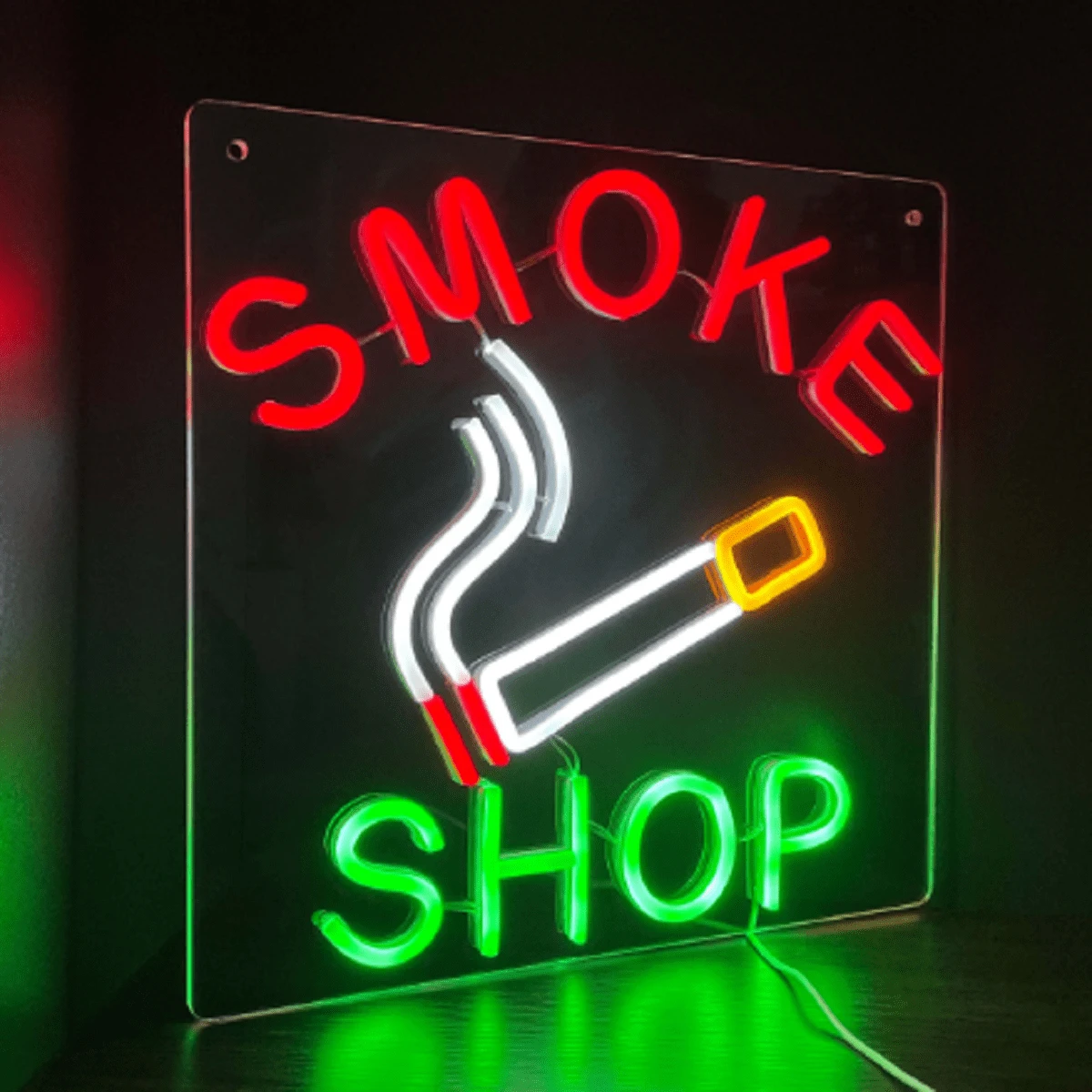 Smoke Shop Neon Sign Led Lighting Indoor Art Wall Decor For Festival ...