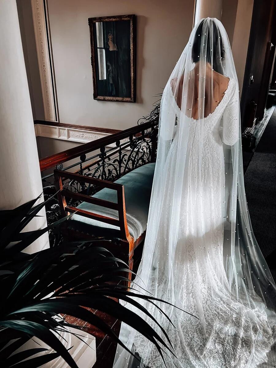 Faux Pearl Decor Bridal Veil | SHEIN USA