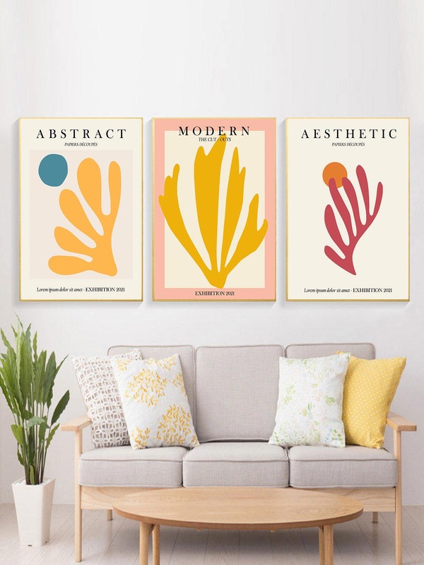 1set Of 3 Matisse Minimalist Modern Aesthetic Posters Wall Art ...