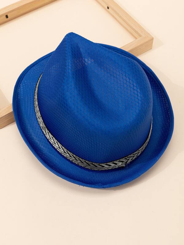 Tape Decor Fedora Hat | SHEIN USA