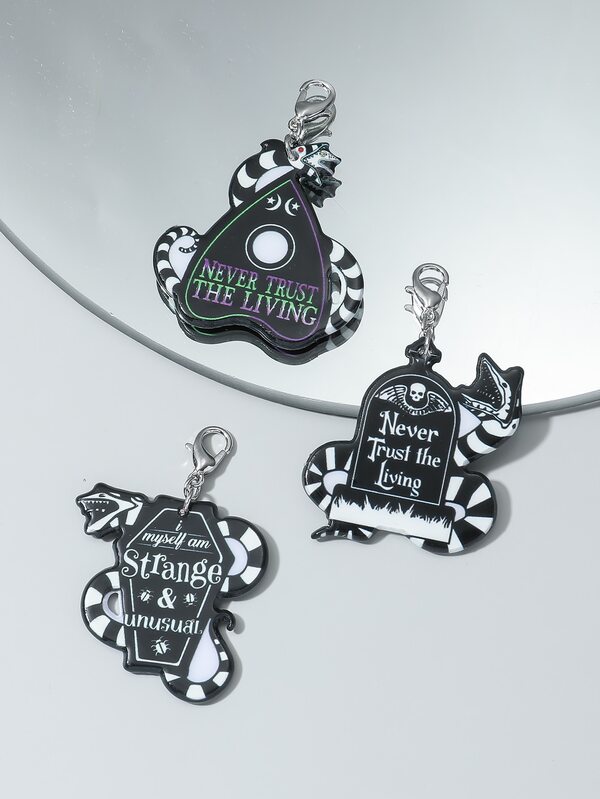 3pcs/set Creative PMMA Snake Skull Tombstone DIY Pendant For Women For ...