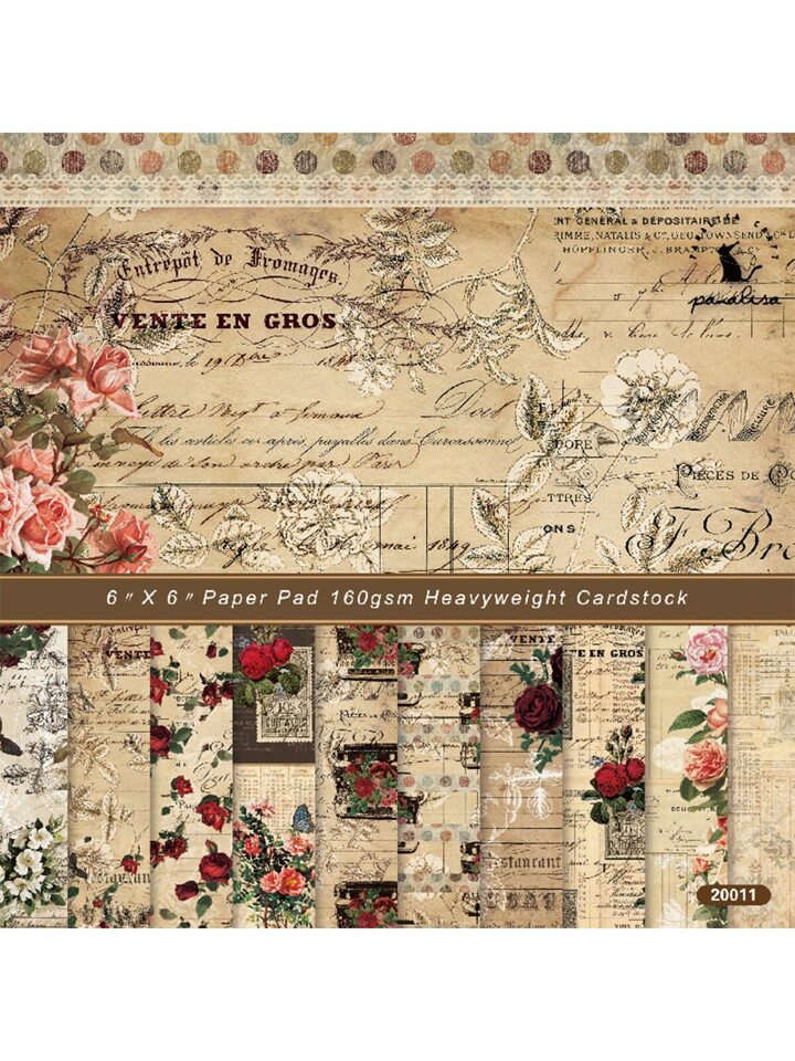 Vintage Scrapbook Paper Packs