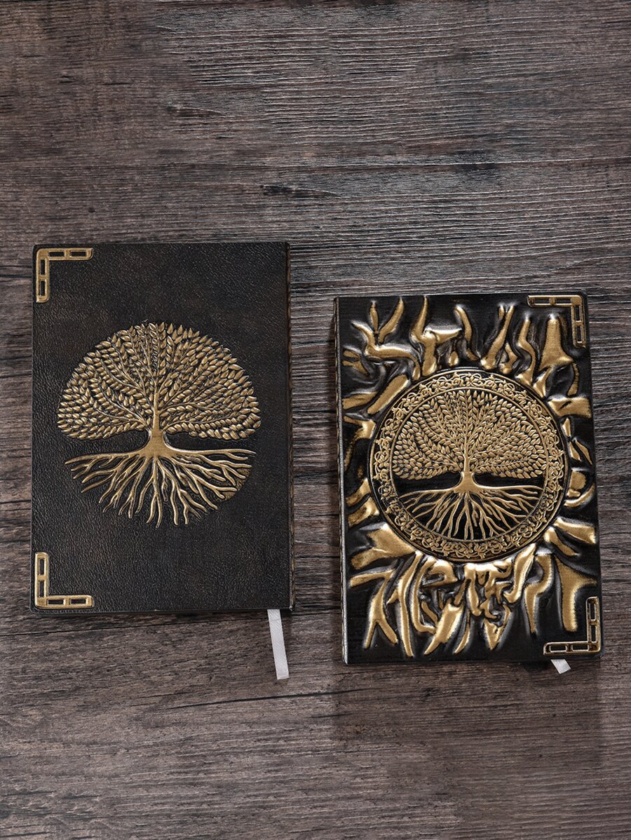 1pc A6 Embossed Heavy Duty Creative Vintage Student Notebook, Diary ...