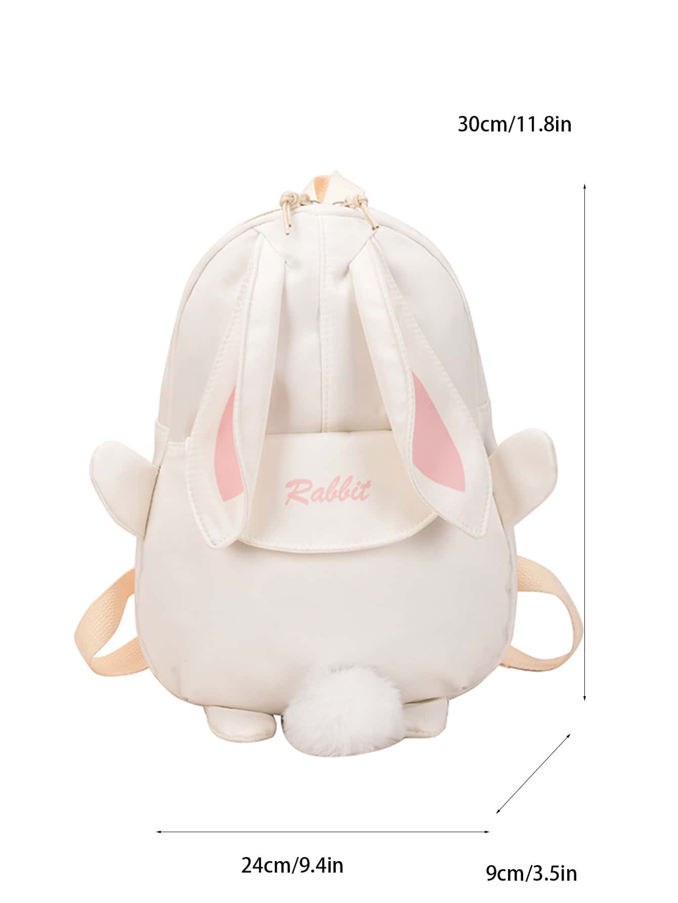 Kid's Bunny Shaped Backpack With Pom-pom Decoration And Pockets | SHEIN USA