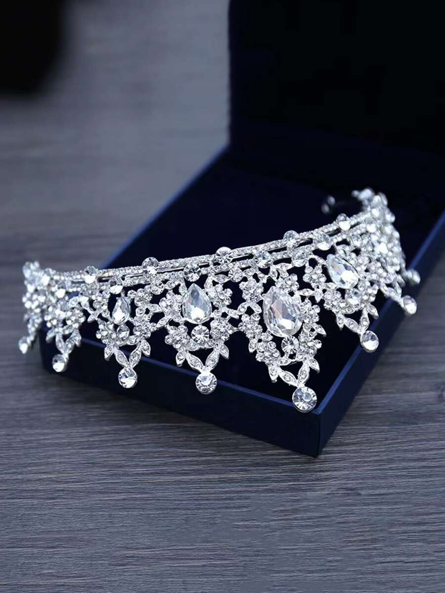 1pc Alloy & Rhinestone Bride Wedding Crown, Princess Crown | SHEIN USA