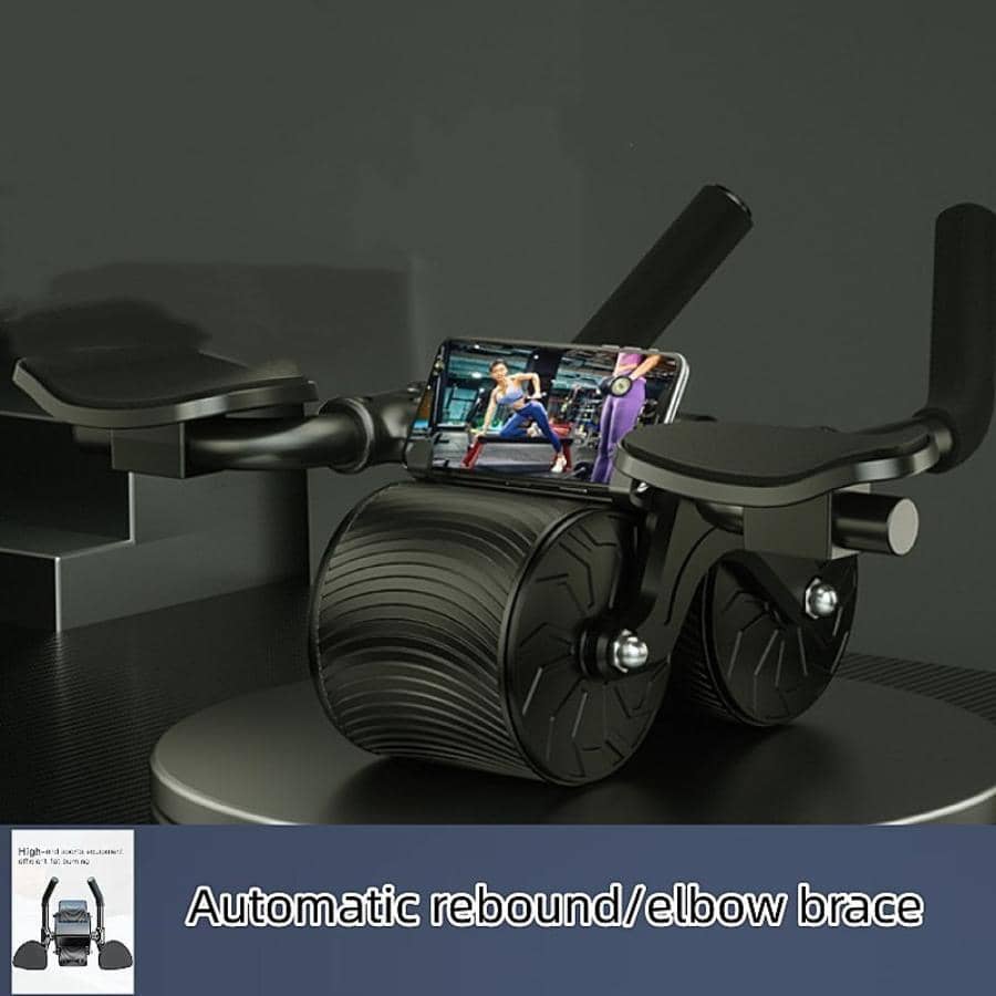 Ab Roller Wheel With Automatic Rebound And Elbow Support, Core Strength ...