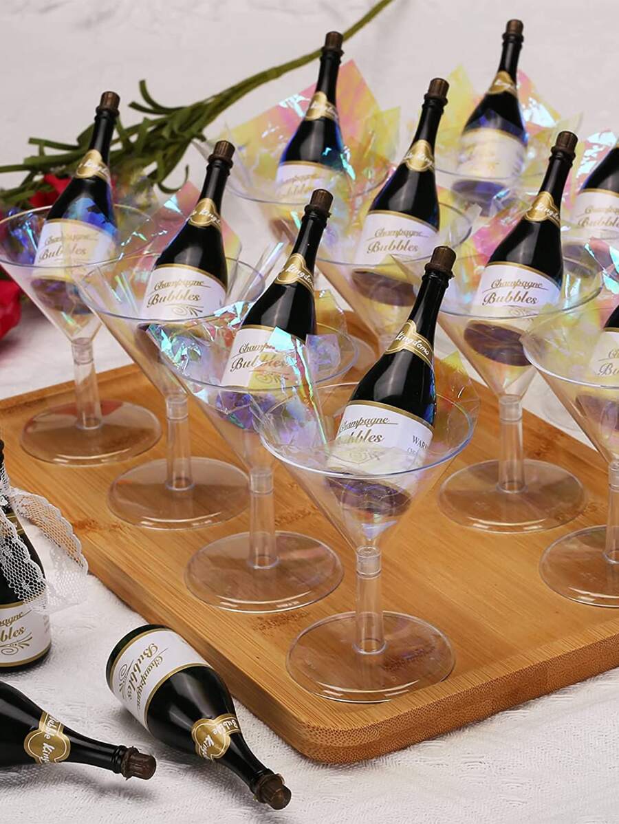 Empty Bubble Bottles, Champagne Bottle Shaped Bubbles Mini Champagne ...