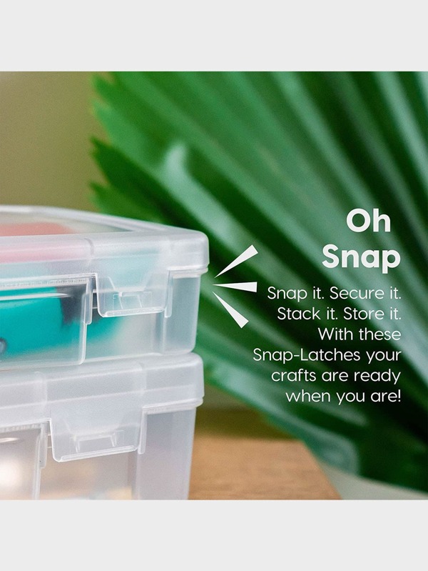 1pc Plastic Hobby Art Craft Supply Organizer Storage Box with Snap ...