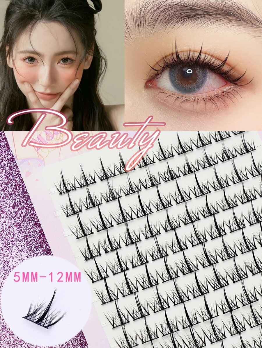 AYRMILLA 5-12mm 10 Rows 100-160 Large Volume Trilogy Eyelashes Sweet ...
