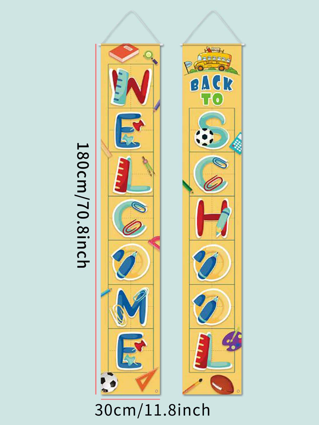 Back to School Banner Welcome Banner for First Day of School Hanging ...