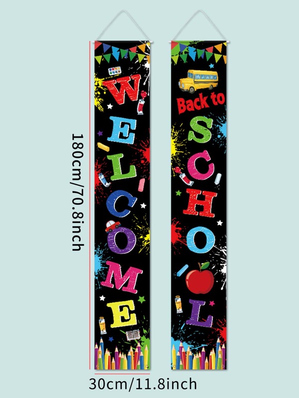 Back to School Banner Welcome Banner for First Day of School Welcome ...
