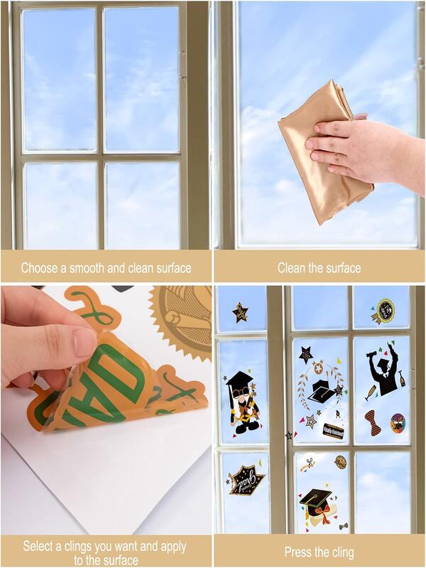 Back to School Window Clings, Electrostatic Gnome-themed Stickers for ...