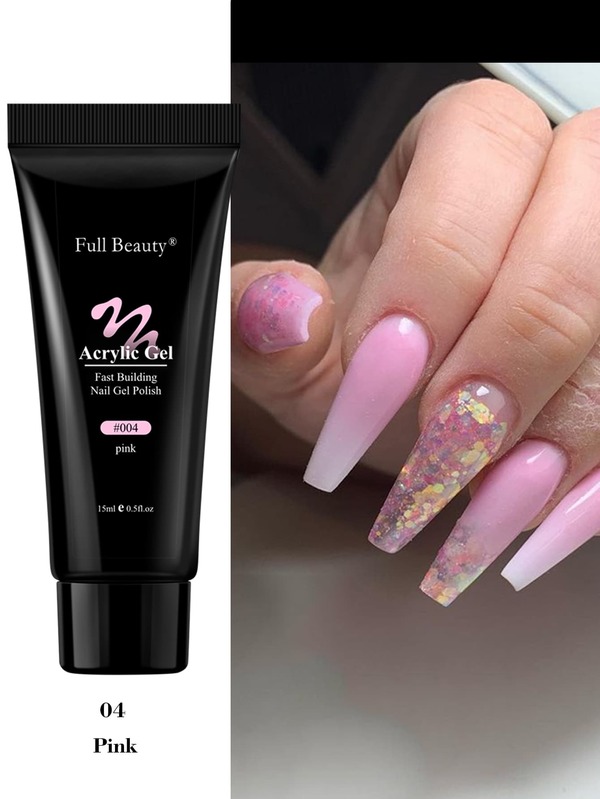 15ml Nail Extensions Acrylic Gel Uv Quick Fast Building For Finger Nail