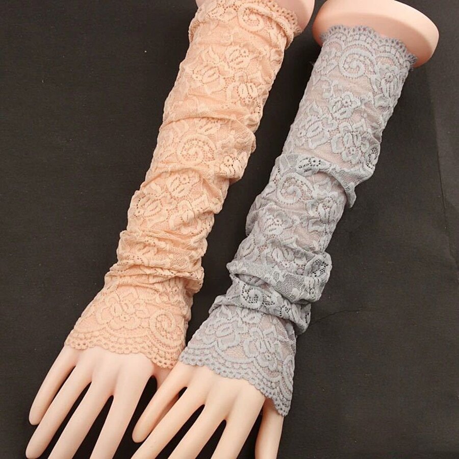 Floral Lace Long Arm Sleeves | SHEIN Malaysia