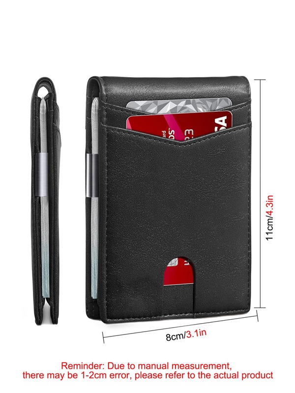 RFID Genuine Leather Men Wallets Money Bag Slim Thin Man Card Holder ...