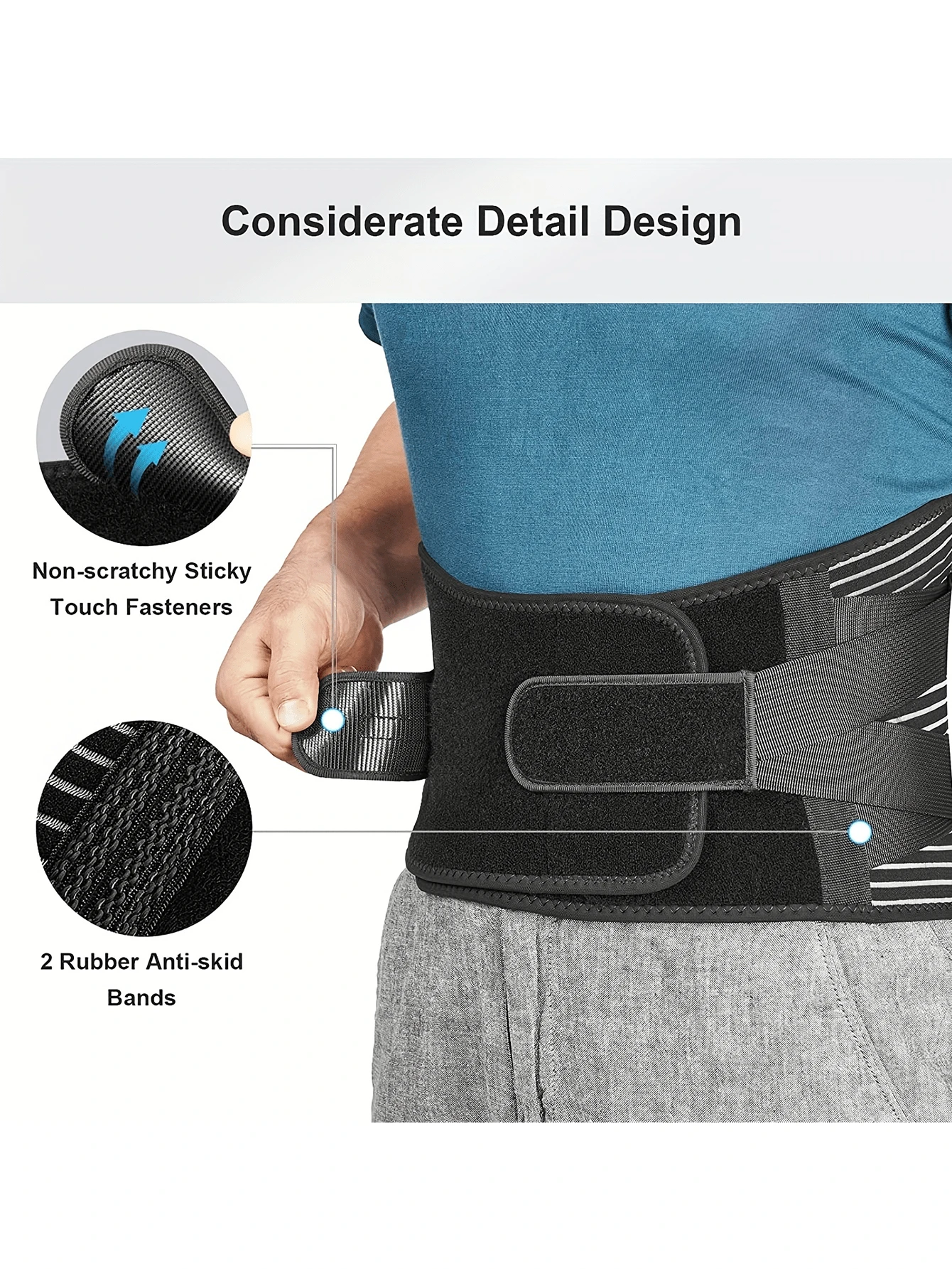 Fitness Belt Double Pressure Sport Elastic Back Support Waist Belt ...